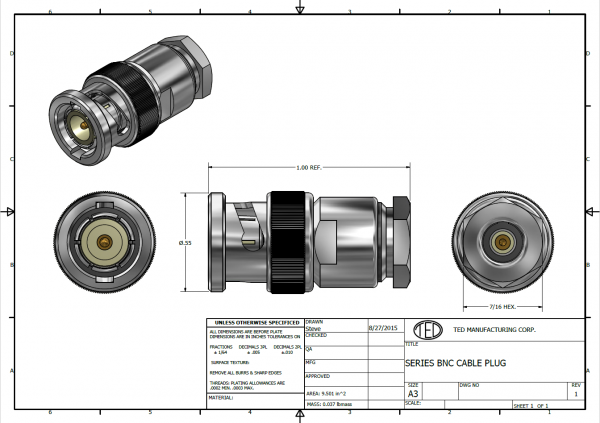 BNC Series – TED Manufacturing Corporation